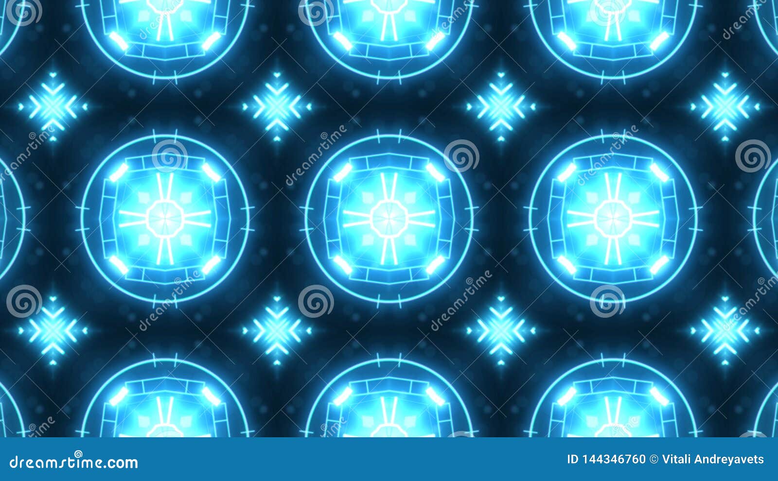 Designer Abstract Background with Glowing Individual Shapes. Stock ...