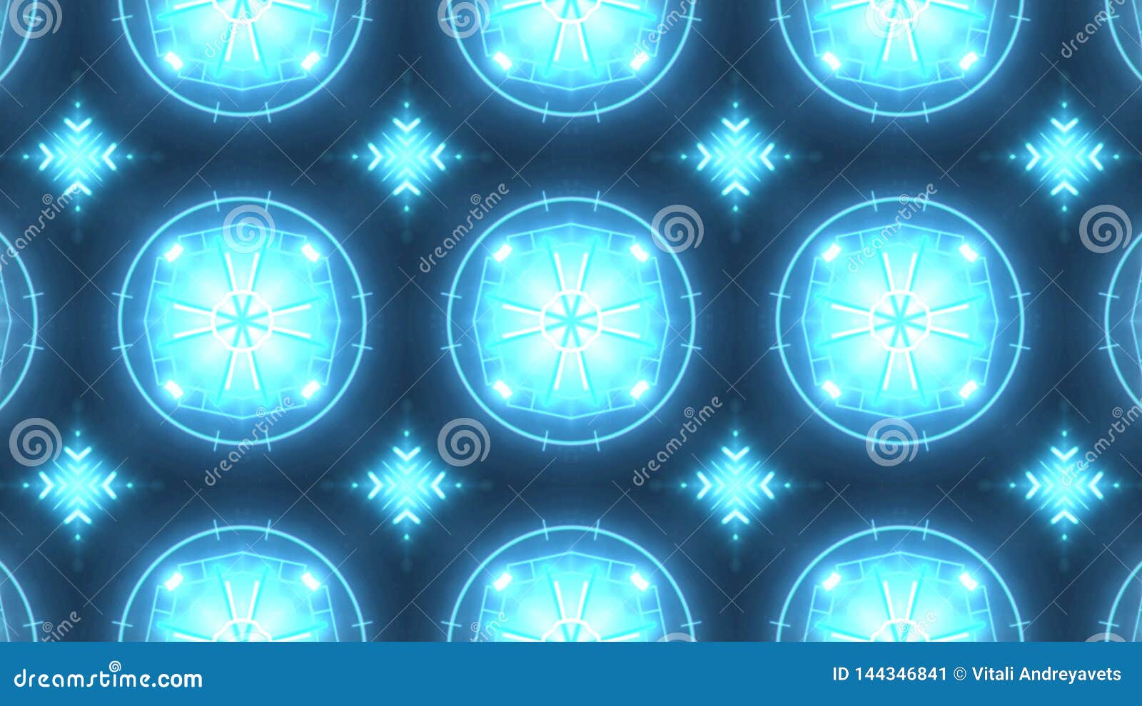 Designer Abstract Background with Glowing Individual Shapes. Stock ...