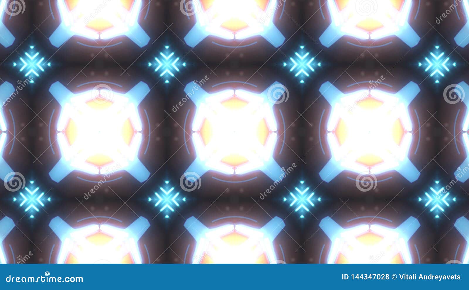 Designer Abstract Background with Glowing Individual Shapes. Stock ...