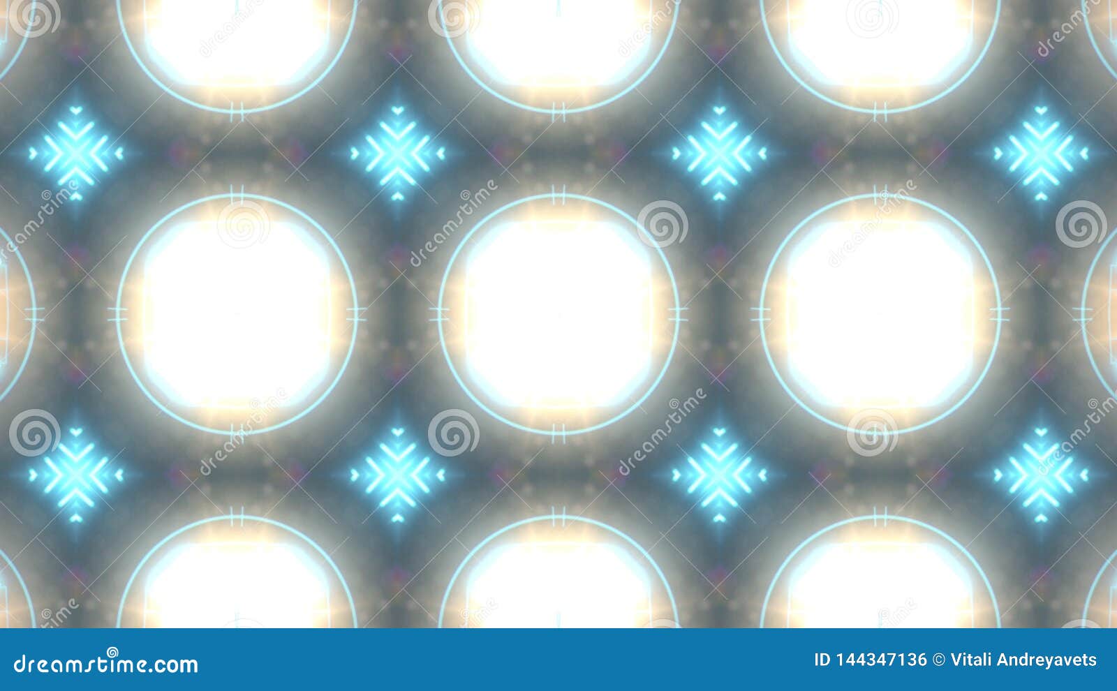 Designer Abstract Background with Glowing Individual Shapes. Stock ...