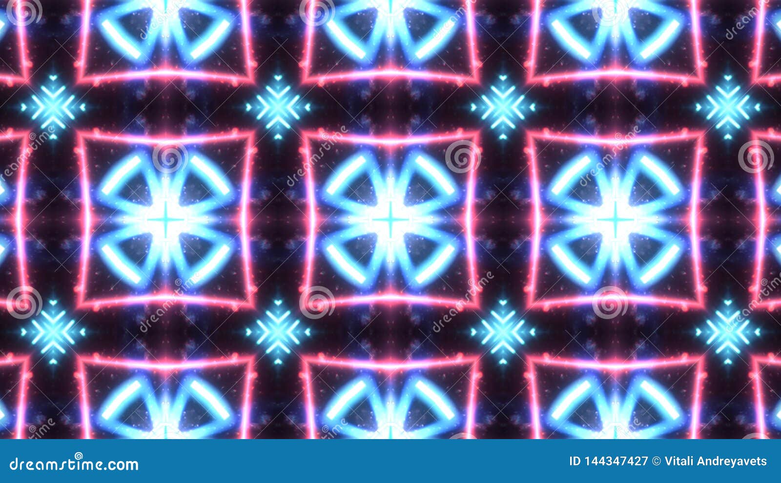 Designer Abstract Background with Glowing Individual Shapes. Stock ...