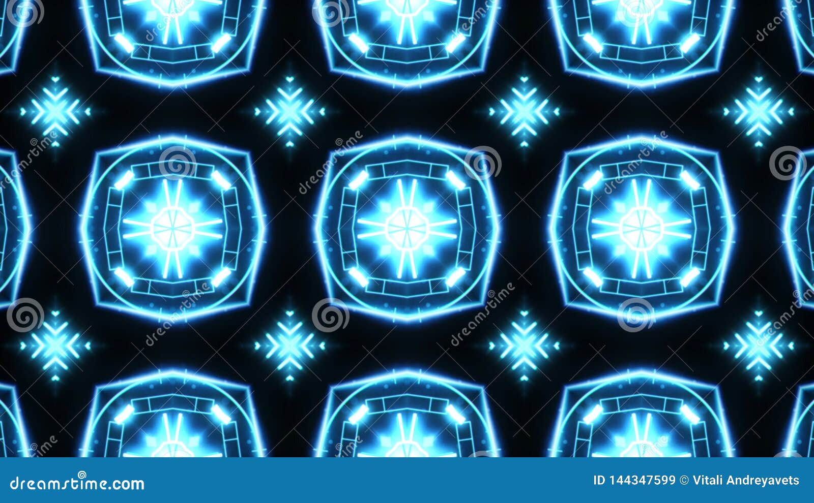 Designer Abstract Background with Glowing Individual Shapes. Stock ...
