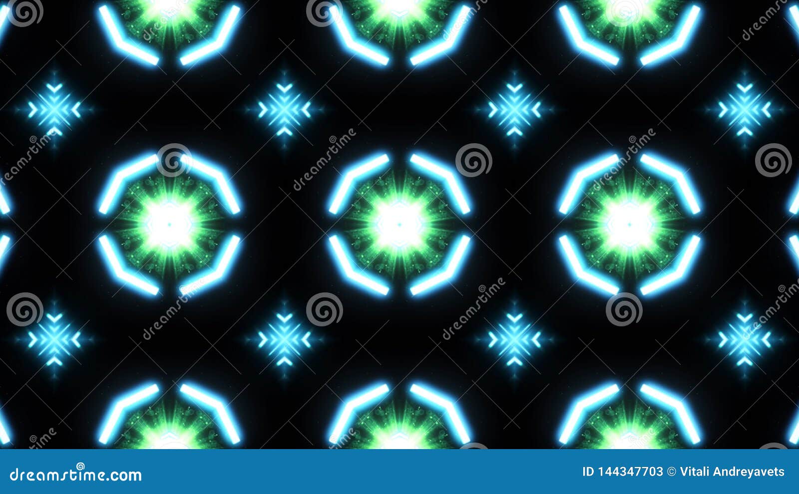 Designer Abstract Background with Glowing Individual Shapes. Stock ...