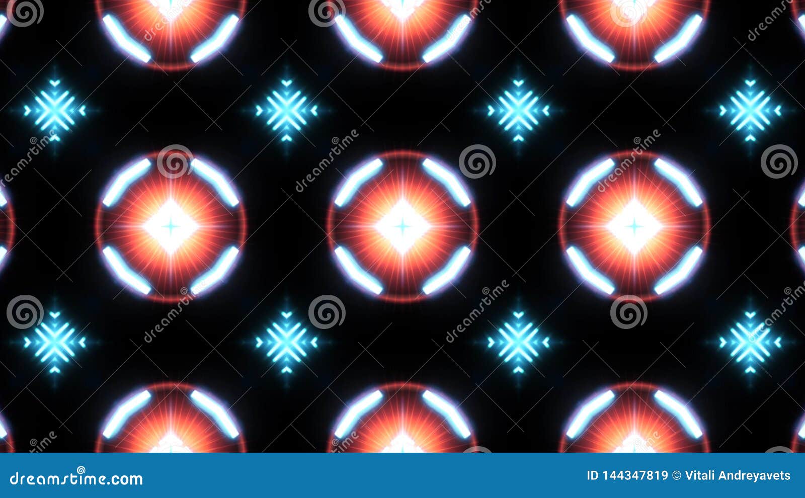 Designer Abstract Background with Glowing Individual Shapes. Stock ...