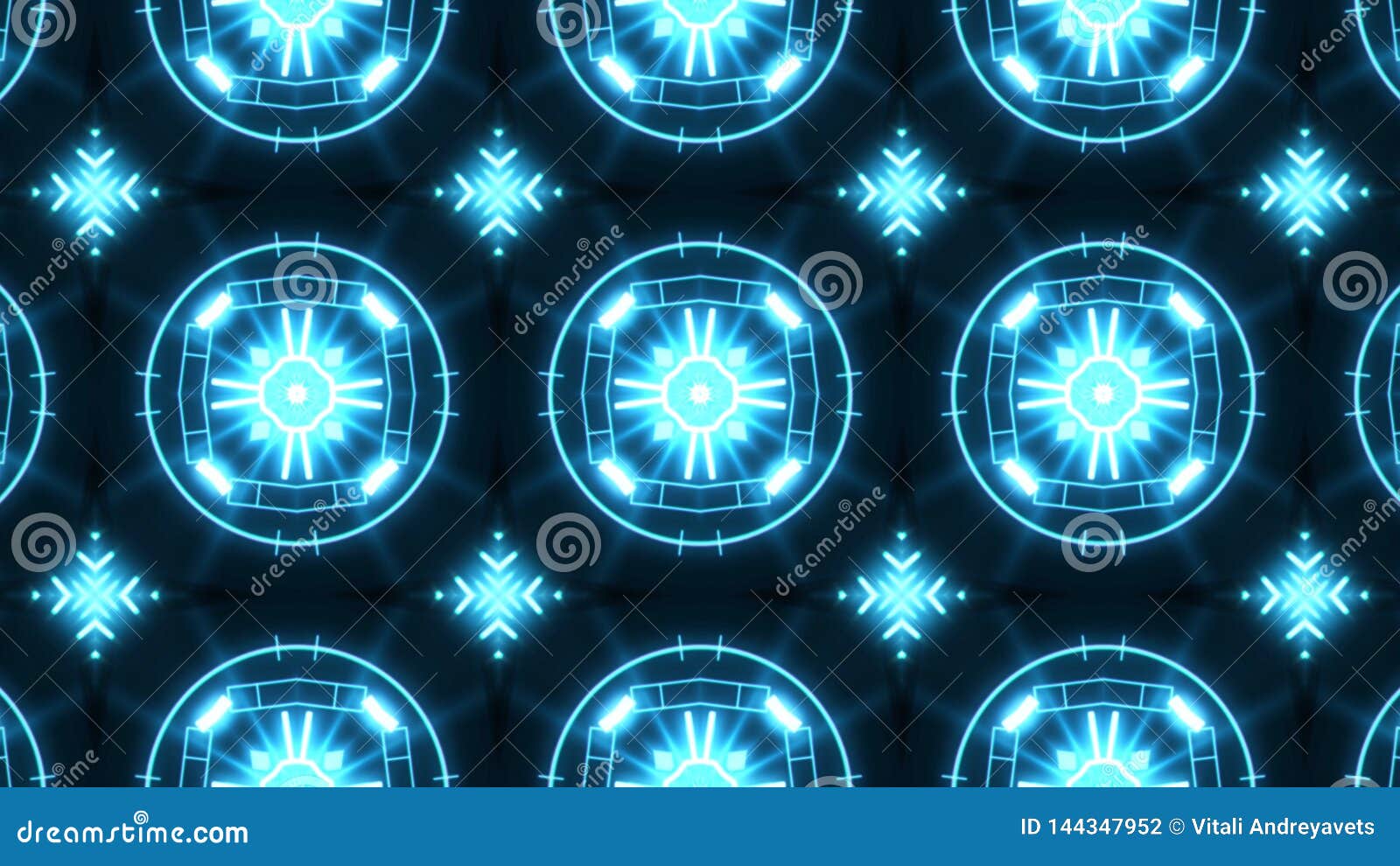 Designer Abstract Background with Glowing Individual Shapes. Stock ...