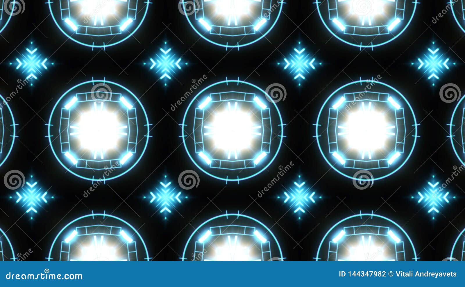 Designer Abstract Background with Glowing Individual Shapes. Stock ...