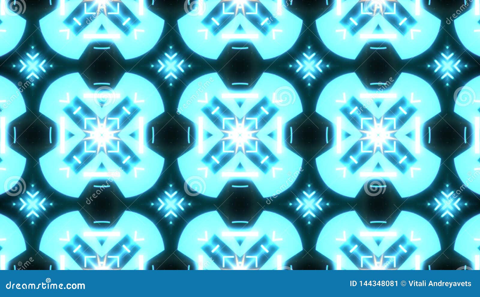 Designer Abstract Background with Glowing Individual Shapes. Stock ...