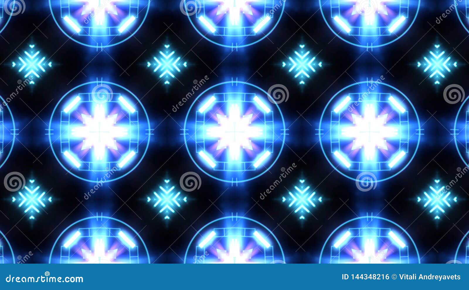 Designer Abstract Background with Glowing Individual Shapes. Stock ...