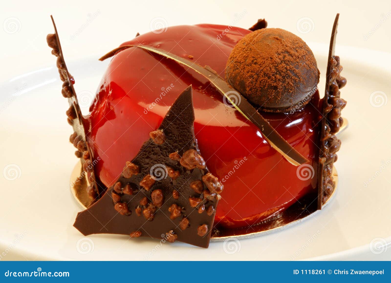 Designer cake on a plate stock image. Image of design - 1118261