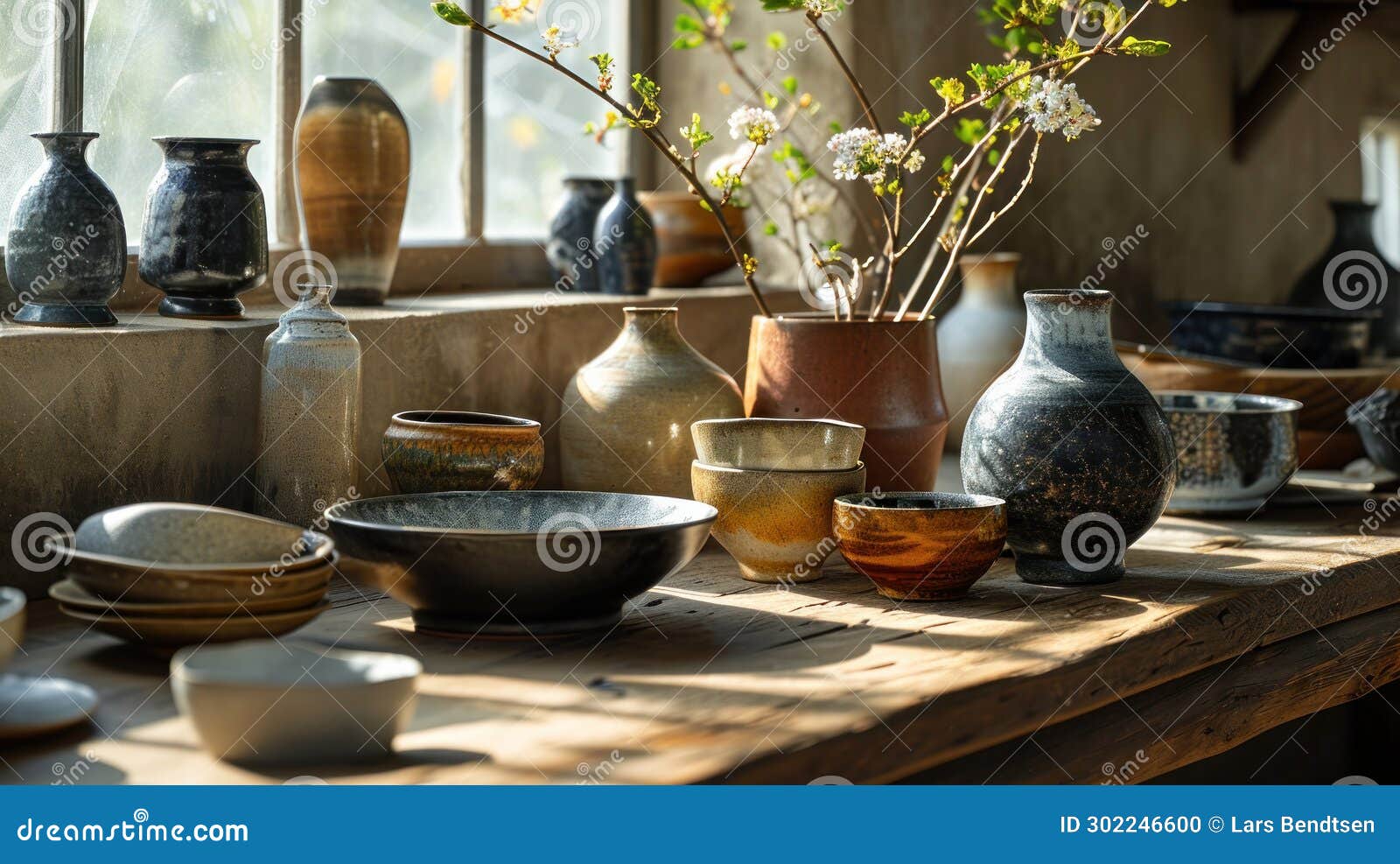 Ceramics Designer Drawing Pottery Sketches. Creative Woman Designing ...