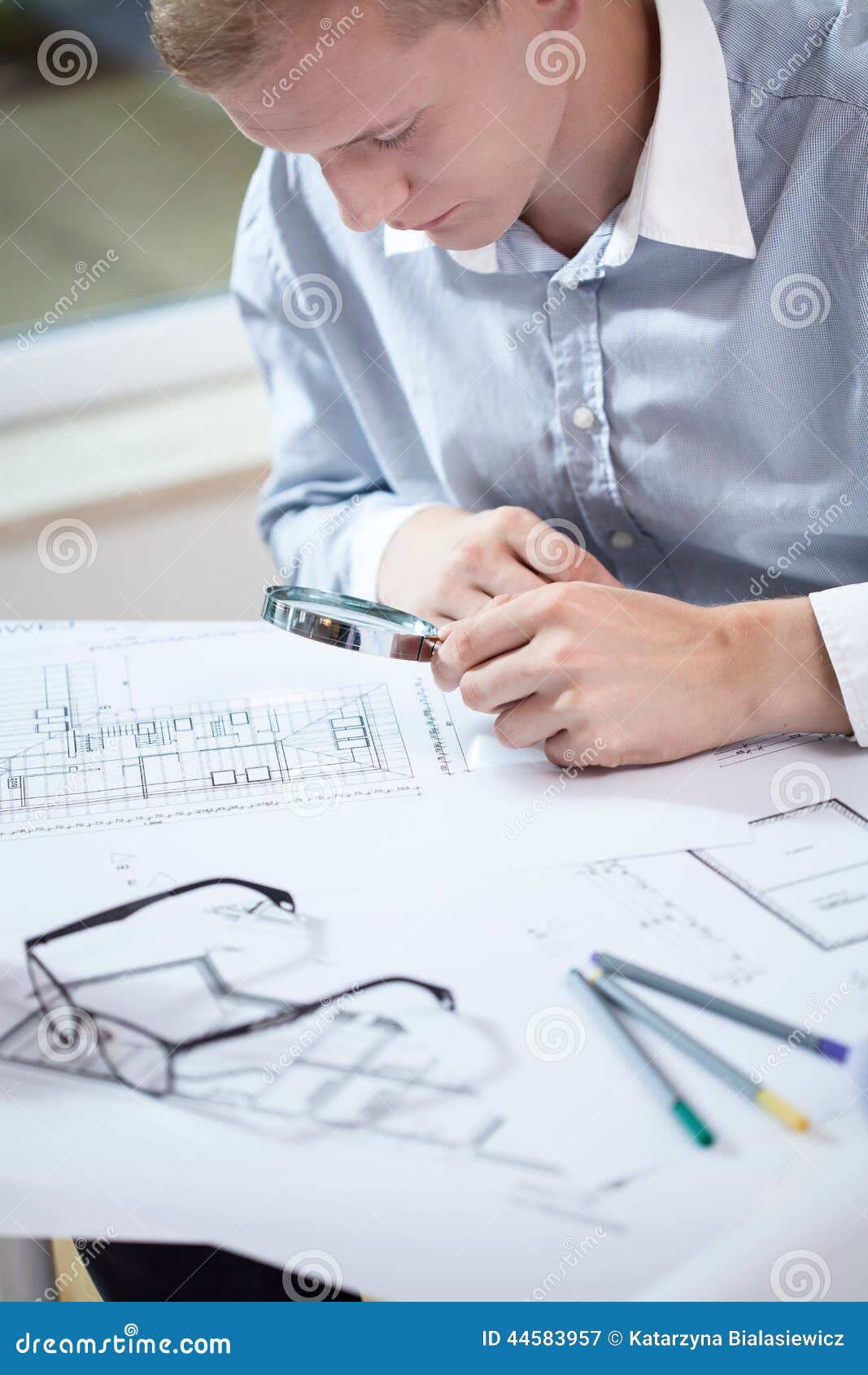 Designer Checking the Project Stock Image - Image of money, businessman ...