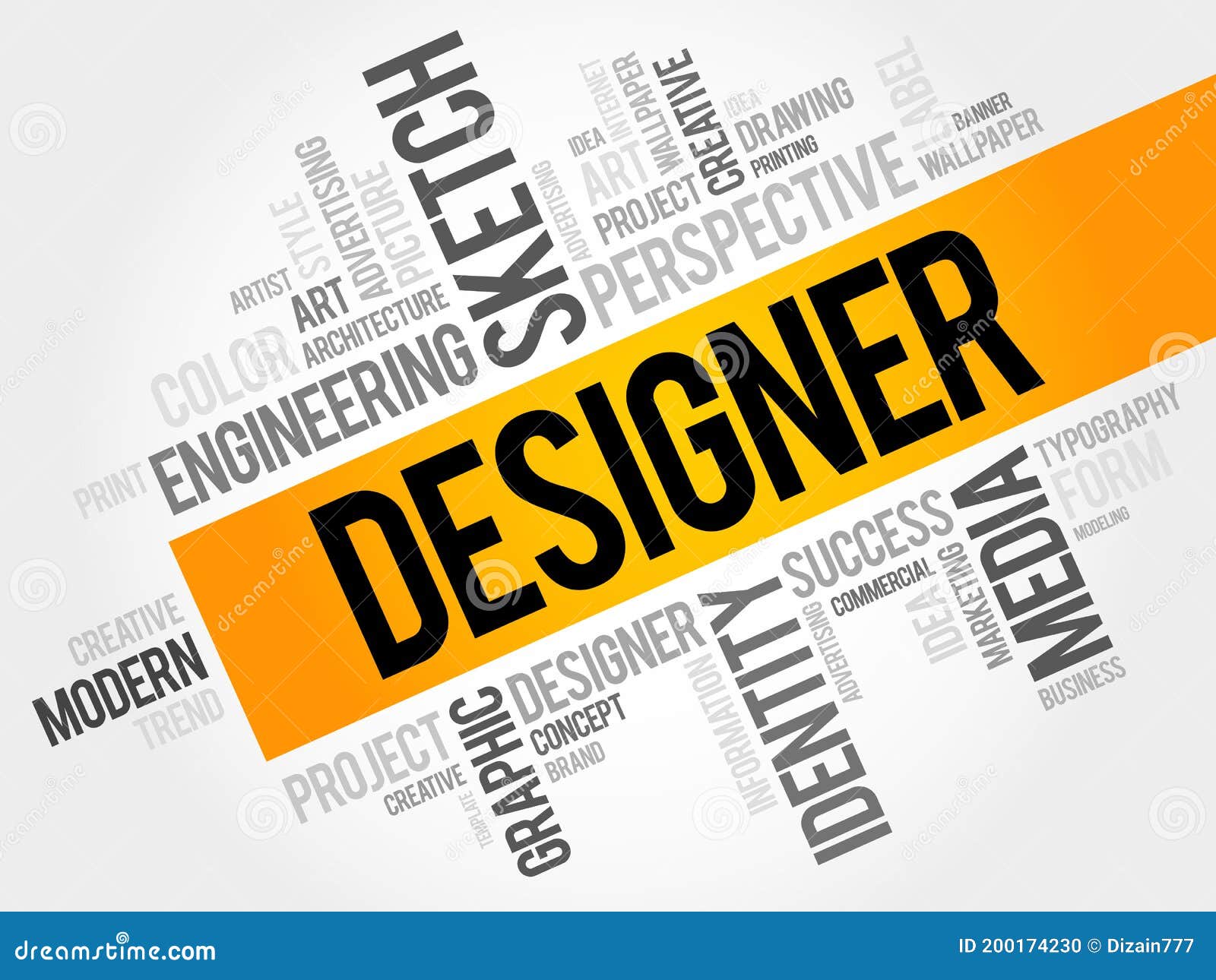 DESIGNER stock illustration. Illustration of identity - 200174230