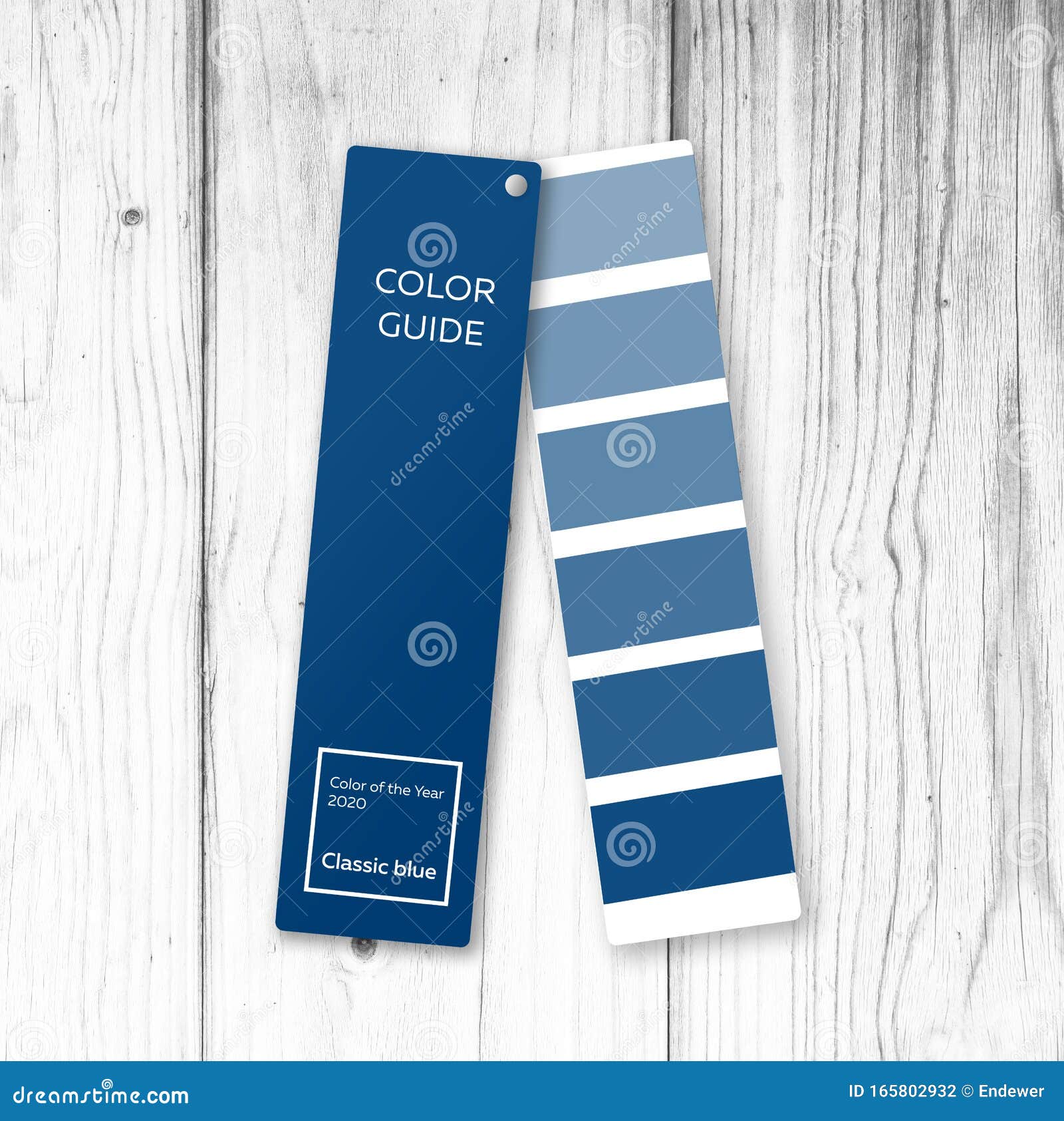 Designer Desktop. Color Sample Guide Blue Stock Photo - Image of design ...