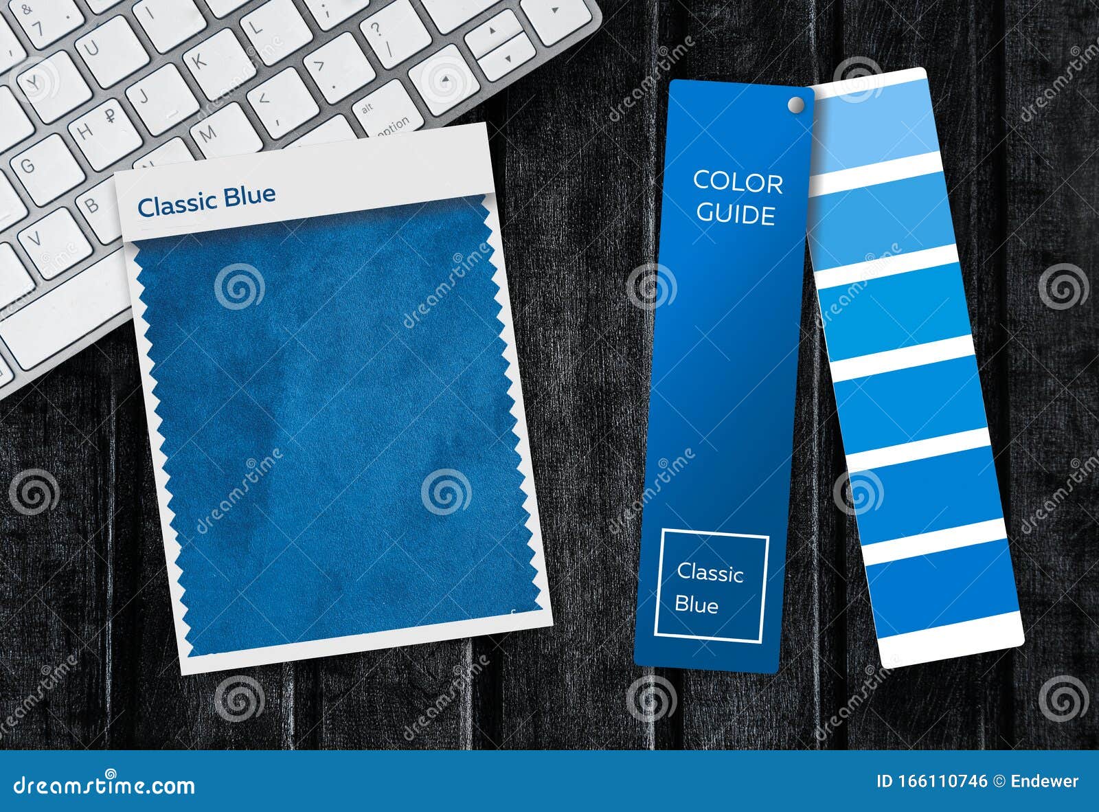 Designer Desktop. Color Sample Guide Blue Editorial Photo ...
