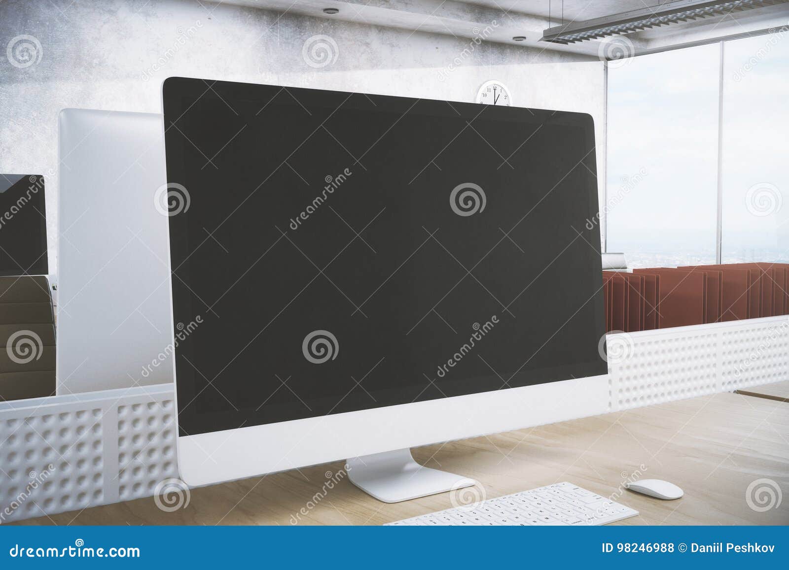 Designer Desktop with Pc Side Editorial Stock Photo - Illustration of ...