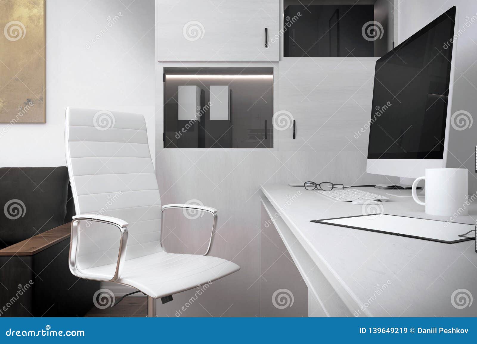 Designer desktop side view stock image. Image of designer - 139649219