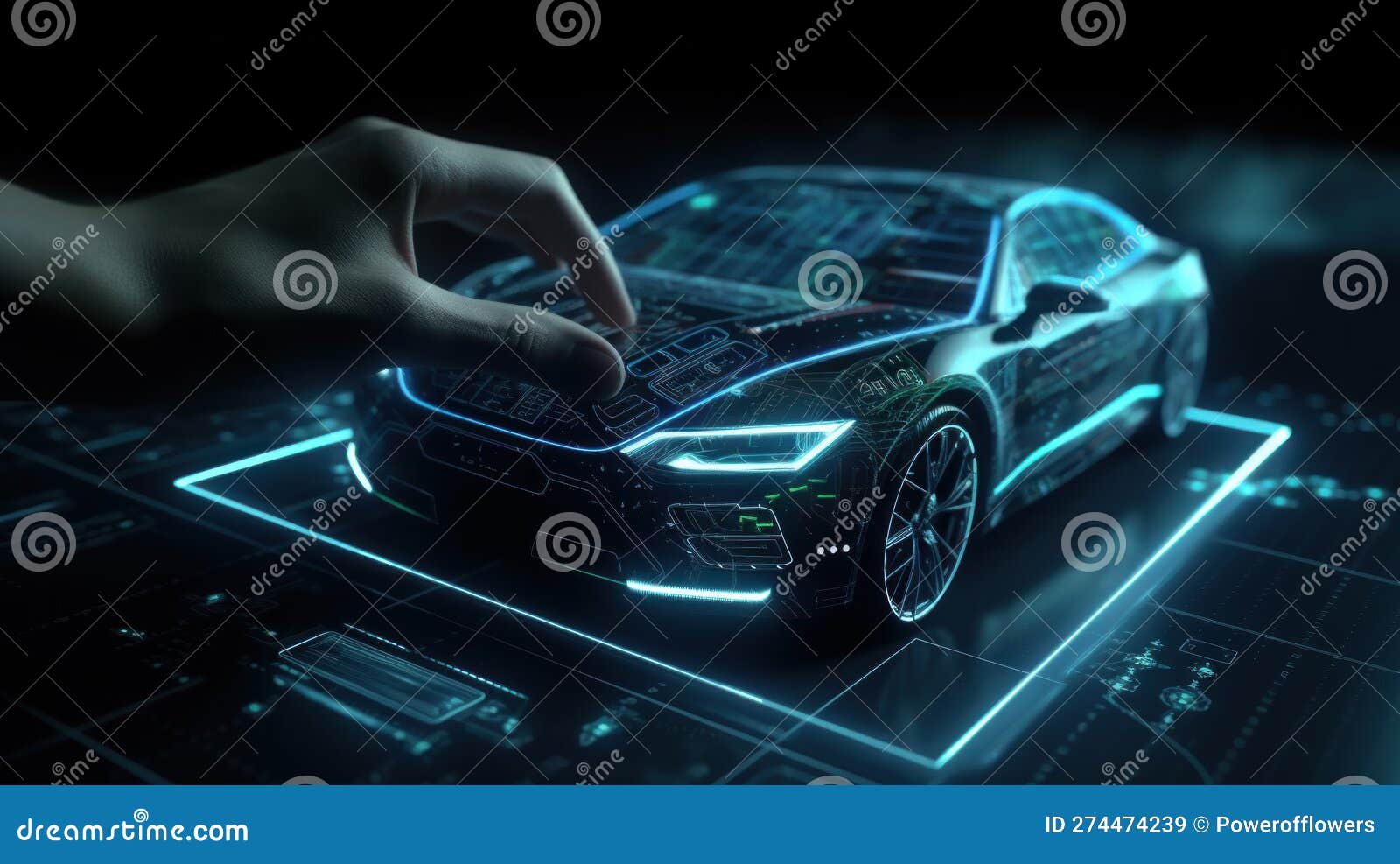 Designer Develops New Futuristic Car Using Computer Hologram Created ...