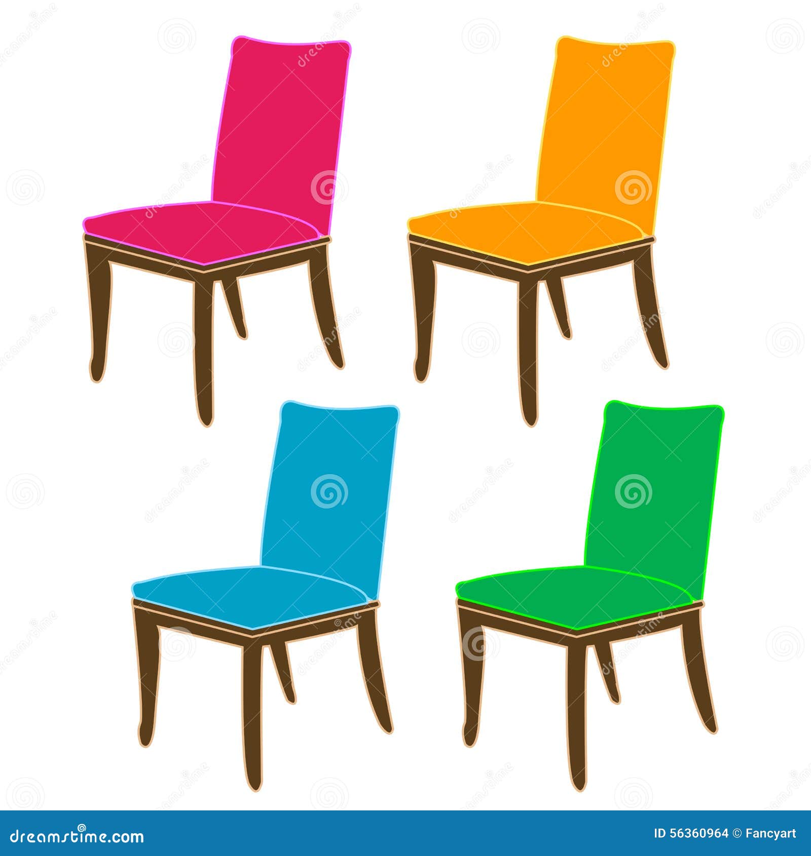 Designer Dining Chair Graphic Stock Vector - Illustration of business ...