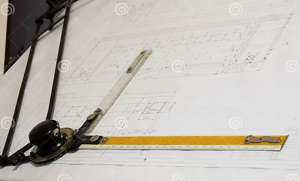 Designer drawing board stock photo. Image of industrie - 8440642