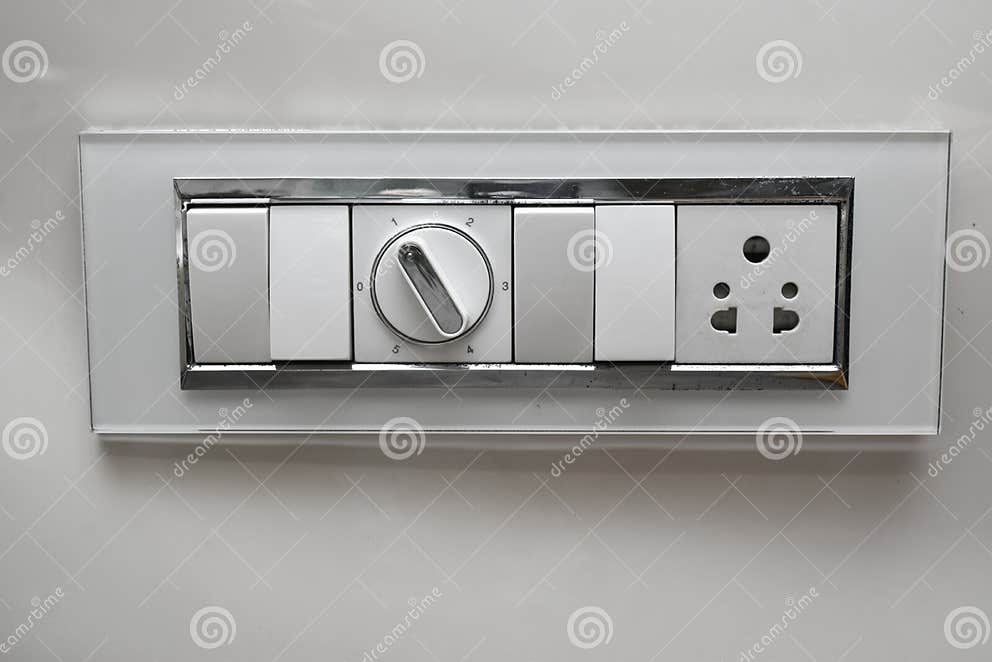 DESIGNER ELECTRICAL SWITCH BOARD with 3 PIN SOCKET and Four SWITCH and ...