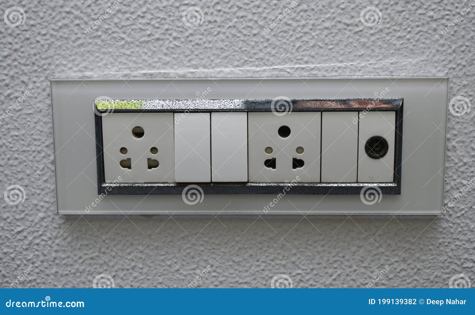 DESIGNER ELECTRICAL SWITCH BOARD WITH 2 PIN SOCKET AND Three SWITCH And ...