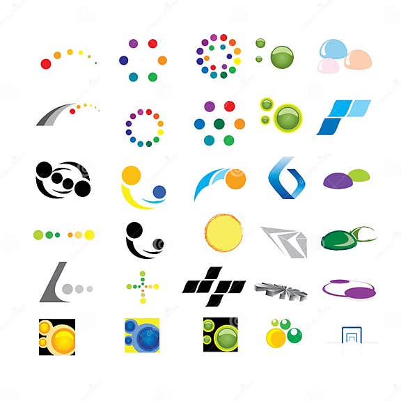 30 Designer Elements for Your Design Stock Image - Illustration of ...