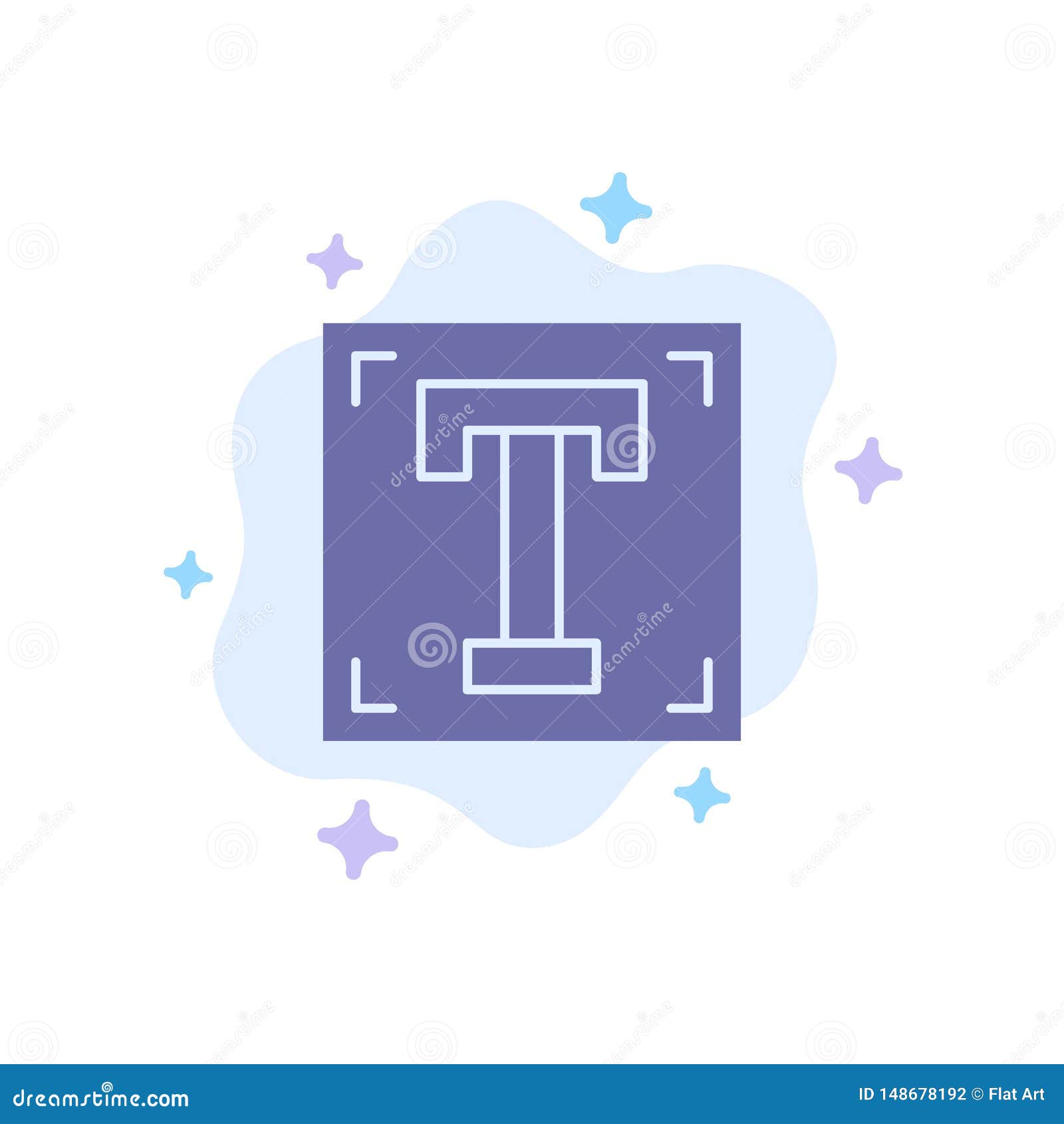 Designer, Font, Path, Program, Text Blue Icon on Abstract Cloud ...