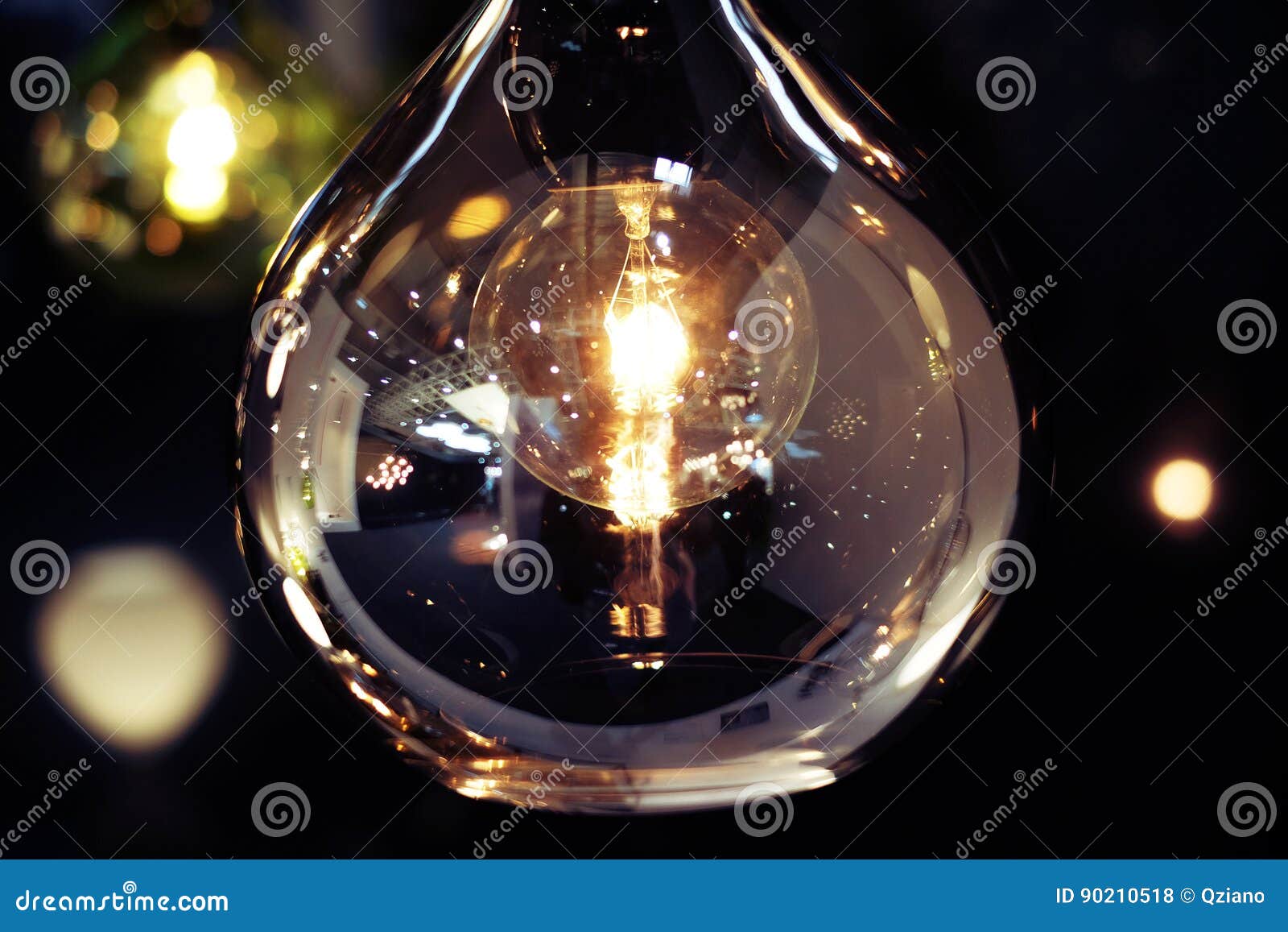 Designer Light Bulb stock photo. Image of decorated, hanging - 90210518