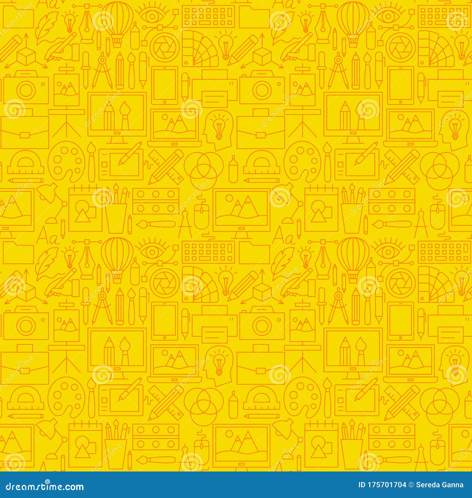 Designer Line Icons Collection. Creator, Stylist, Architect, Artist ...