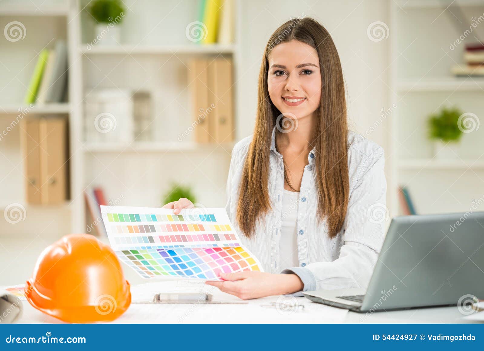 Designer stock image. Image of architect, cards, laptop - 54424927