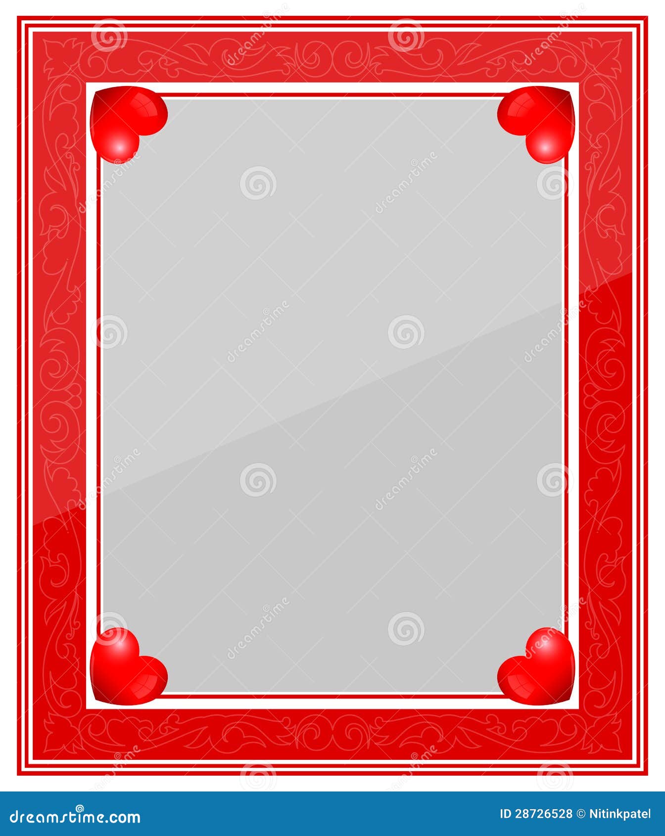 Designer Red Photo Frame stock illustration. Illustration of chubby ...