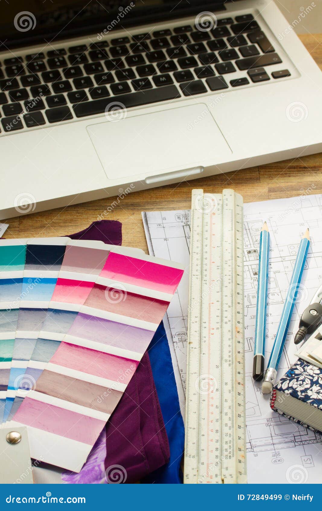 Designer s working table stock image. Image of furniture - 72849499