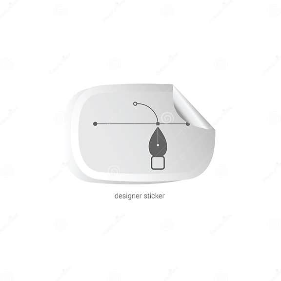 Designer Sticker Grey Vector Stock Vector - Illustration of designer ...