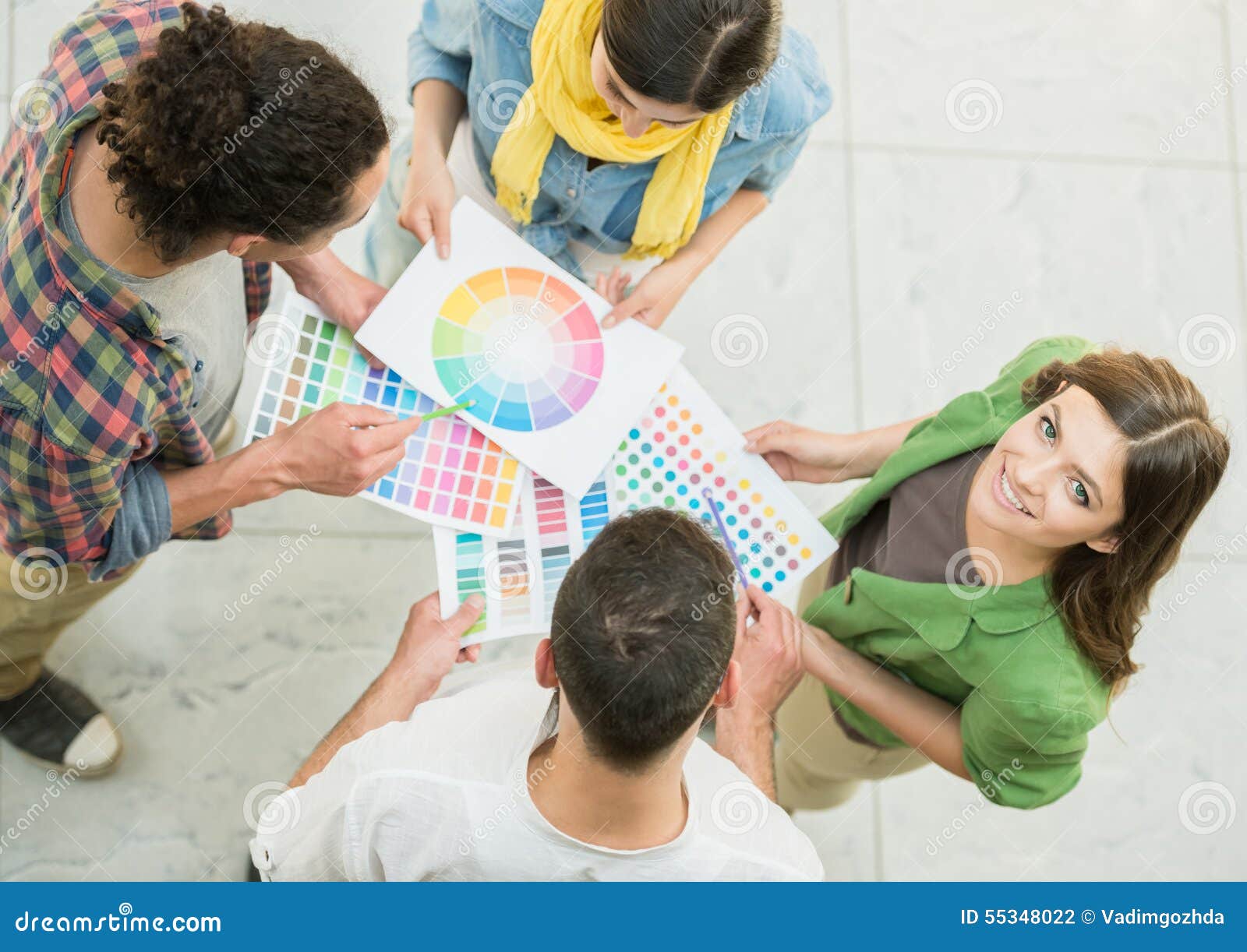 Designer team stock photo. Image of female, advice, happy - 55348022