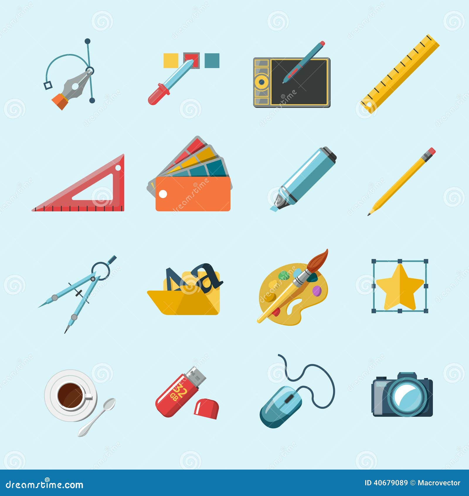 Designer Tools Icons stock vector. Illustration of file - 40679089 Designer Tools Icons stock vector. Illustration of file - 40679089