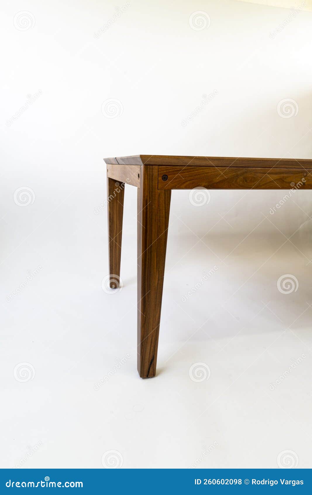 Designer Wood Dining Table, Minimalist and Simple Objects on the Table ...