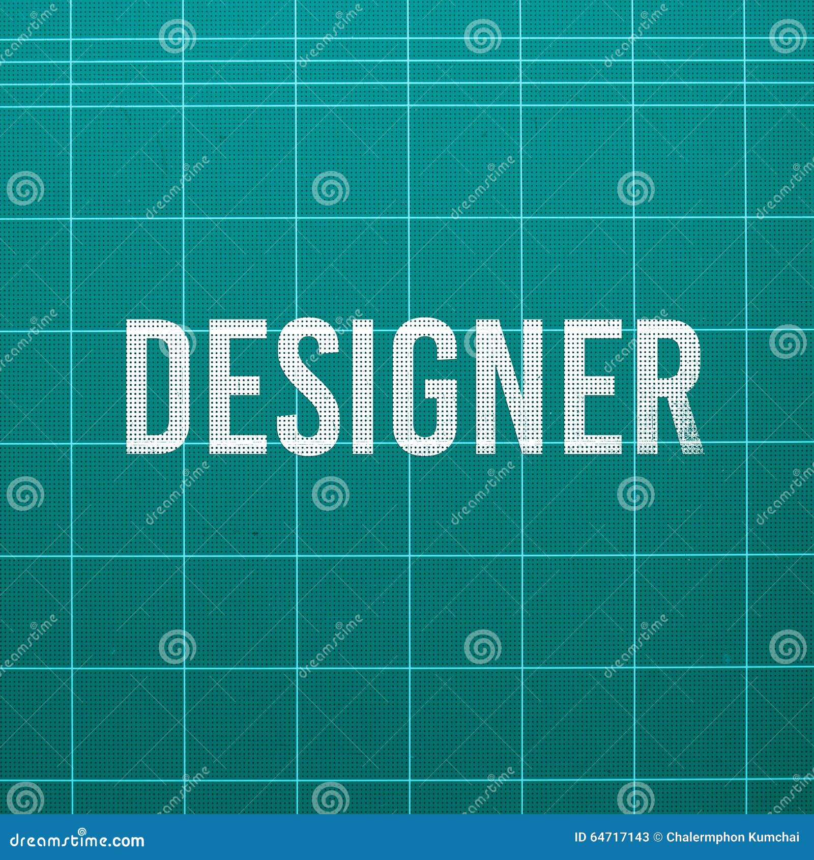 Designer Word on Cutting Mat Stock Image - Image of corporate ...