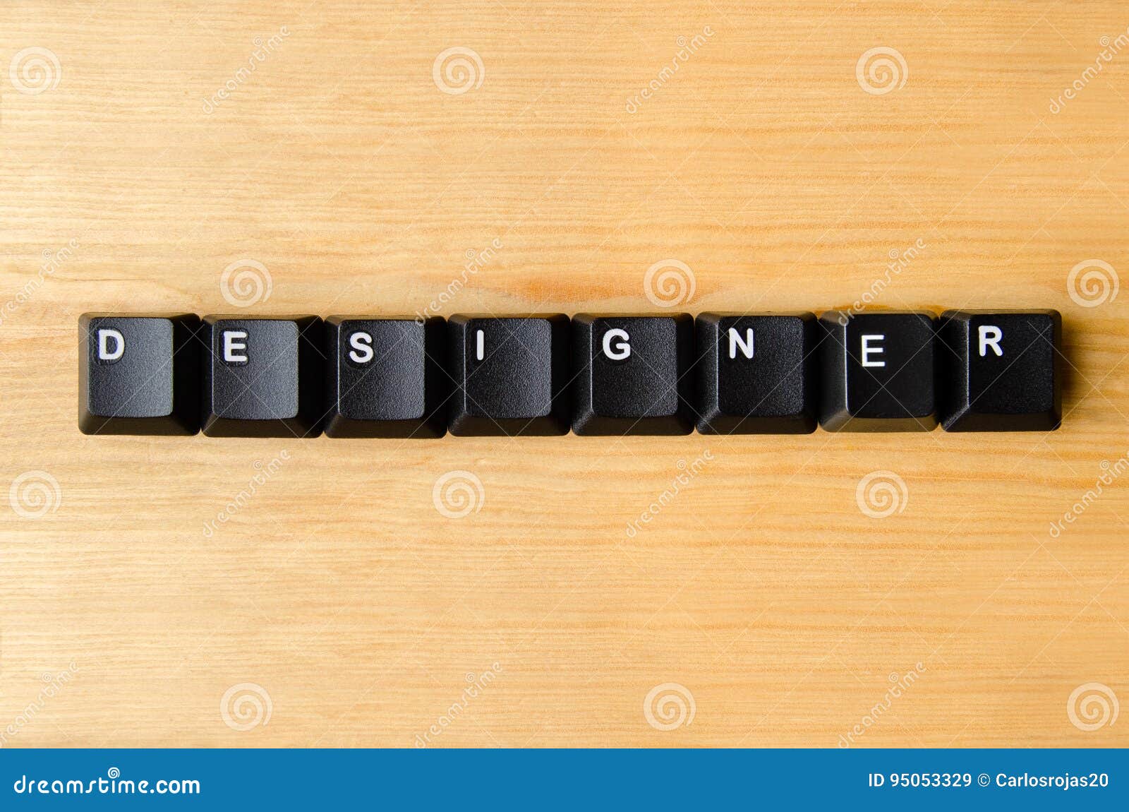 Designer word stock image. Image of keyboard, alphabet - 95053329