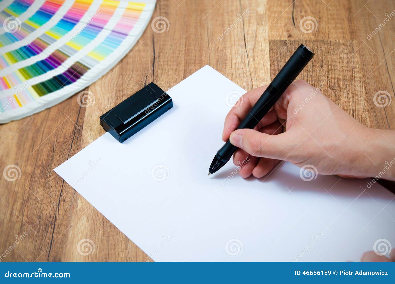 Designer Working with Modern Digitized Pen Stock Image - Image of ...