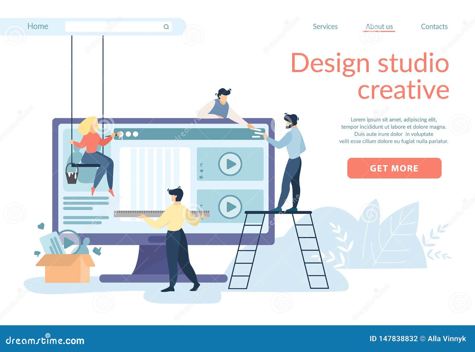 Set Of UI And UX Designers Creating Functional Web Interface Design For ...