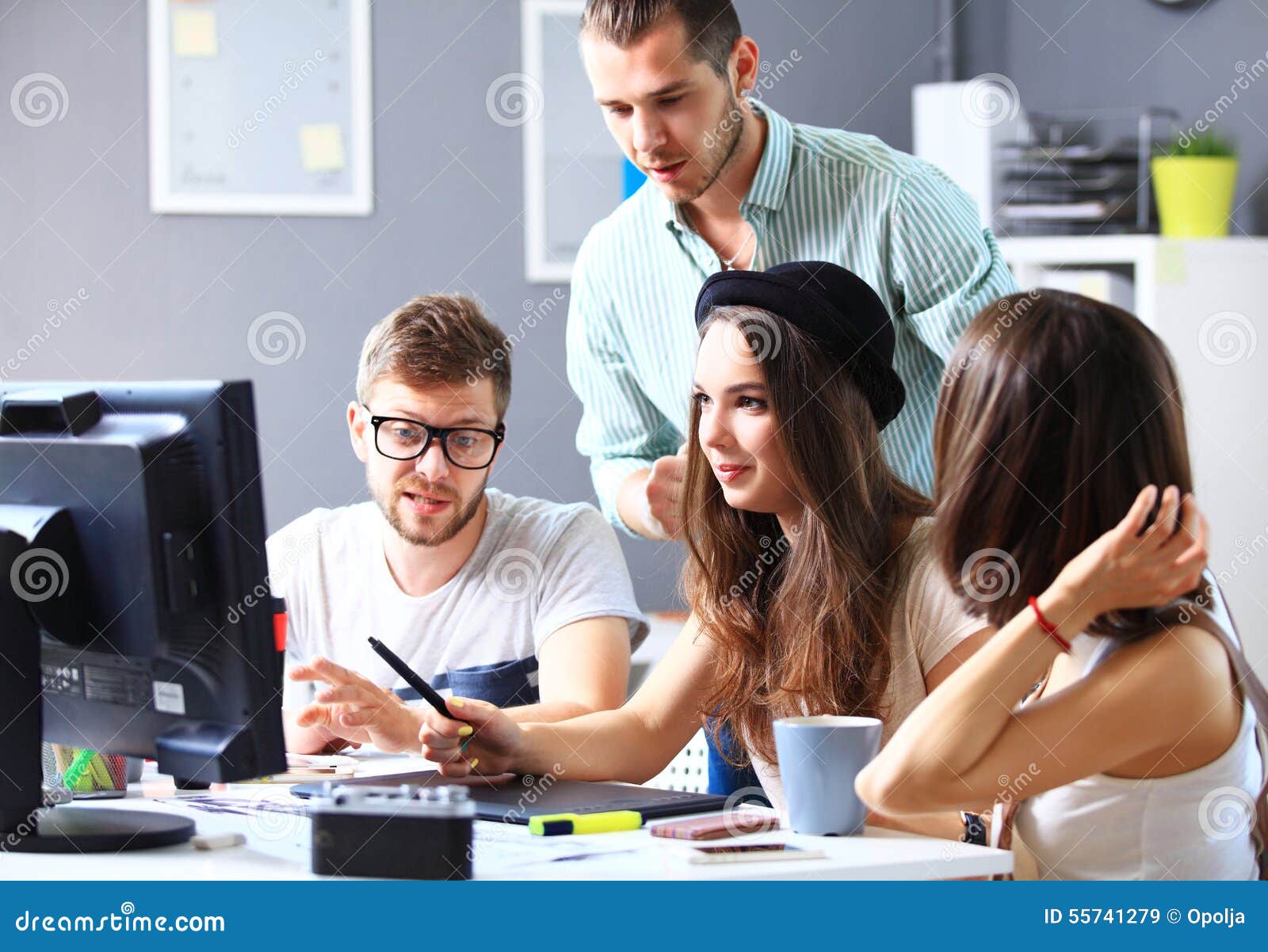Designers in office stock image. Image of management - 55741279