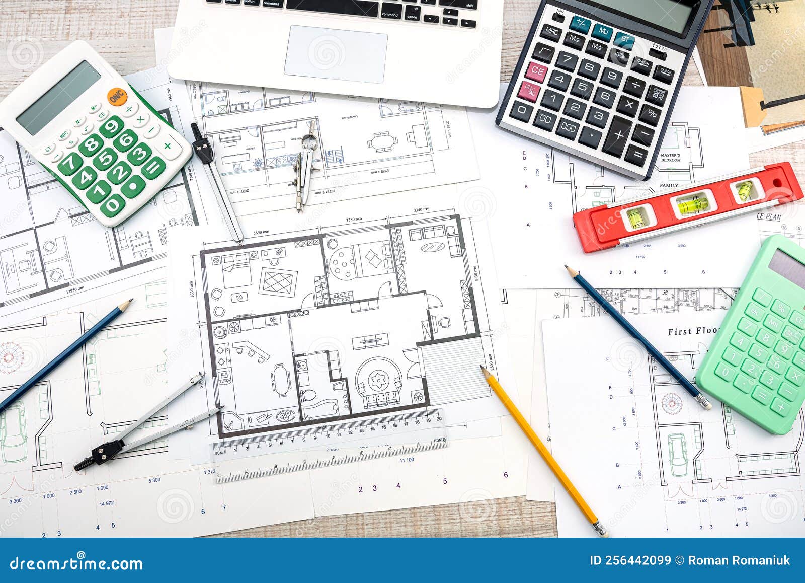 Designers Work As a Team on Drawings and Designs of New House Projects ...