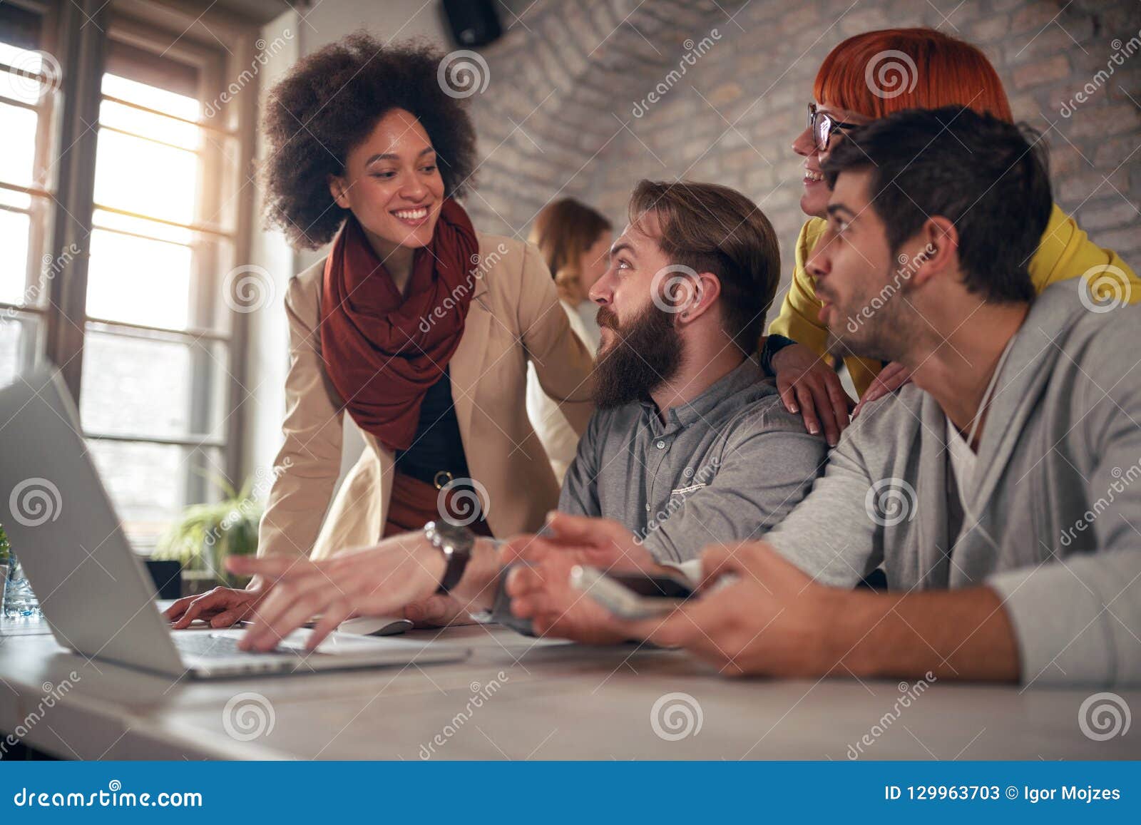Designers Working on Web Design and Development Stock Image - Image of ...