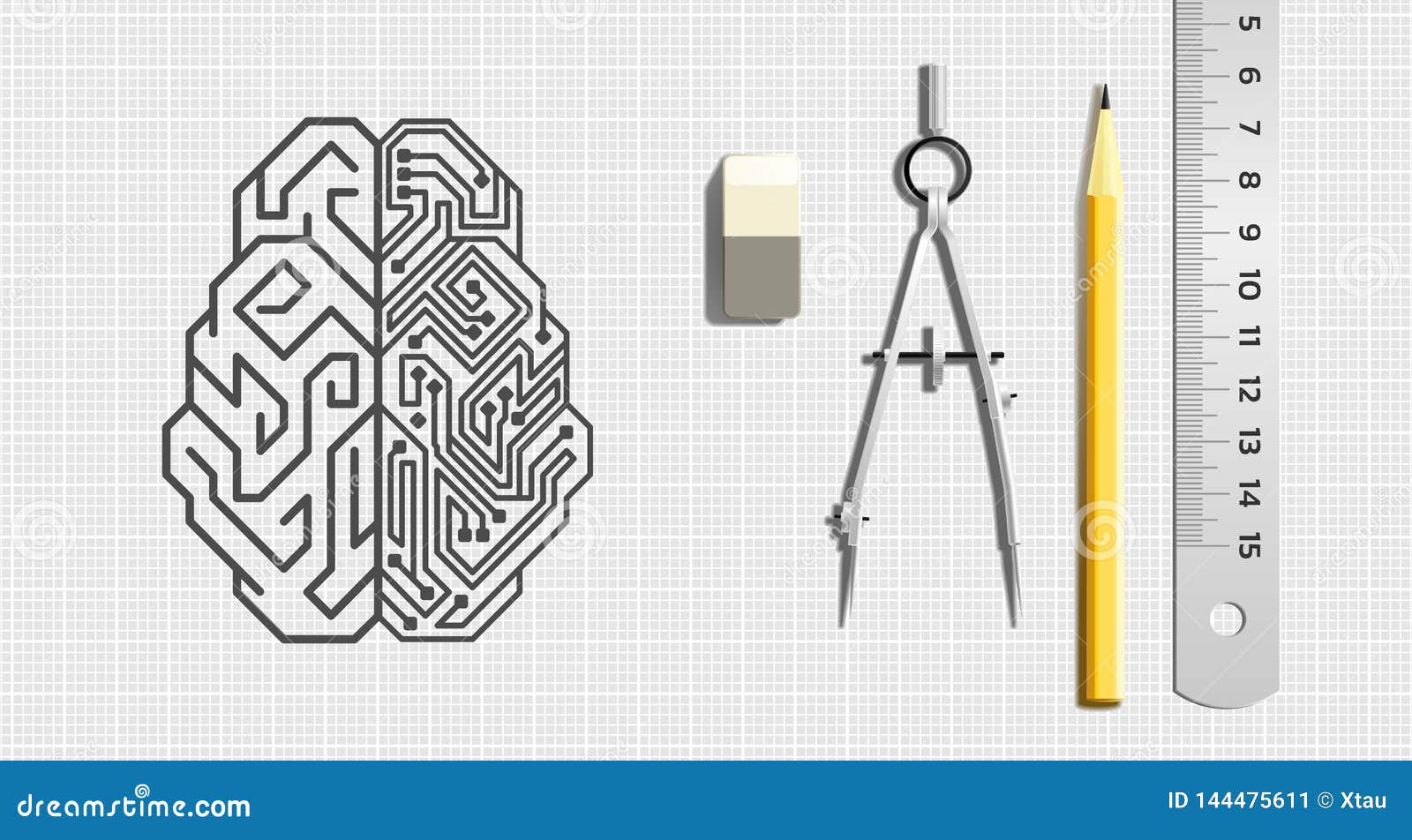 Designing an Artificial Intelligence Stock Vector - Illustration of ... Designing an Artificial Intelligence Stock Vector - Illustration of ...