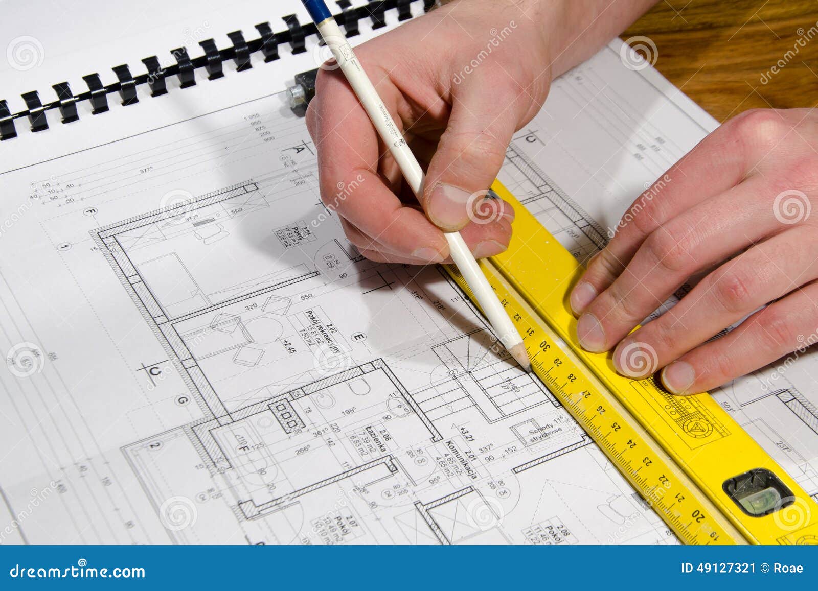 Designing a building stock image. Image of architecture - 49127321