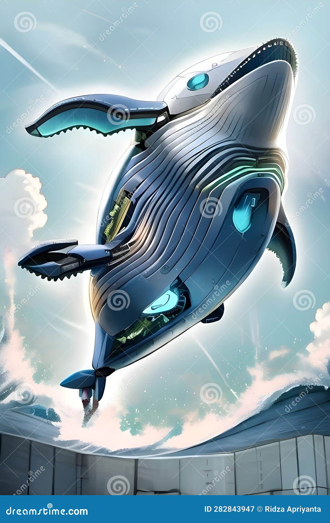 Designing a Cyborg Whale Robot Involves Combining Elements of a Whale S ...