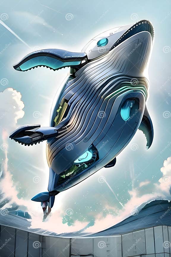 Designing a Cyborg Whale Robot Involves Combining Elements of a Whale S ...