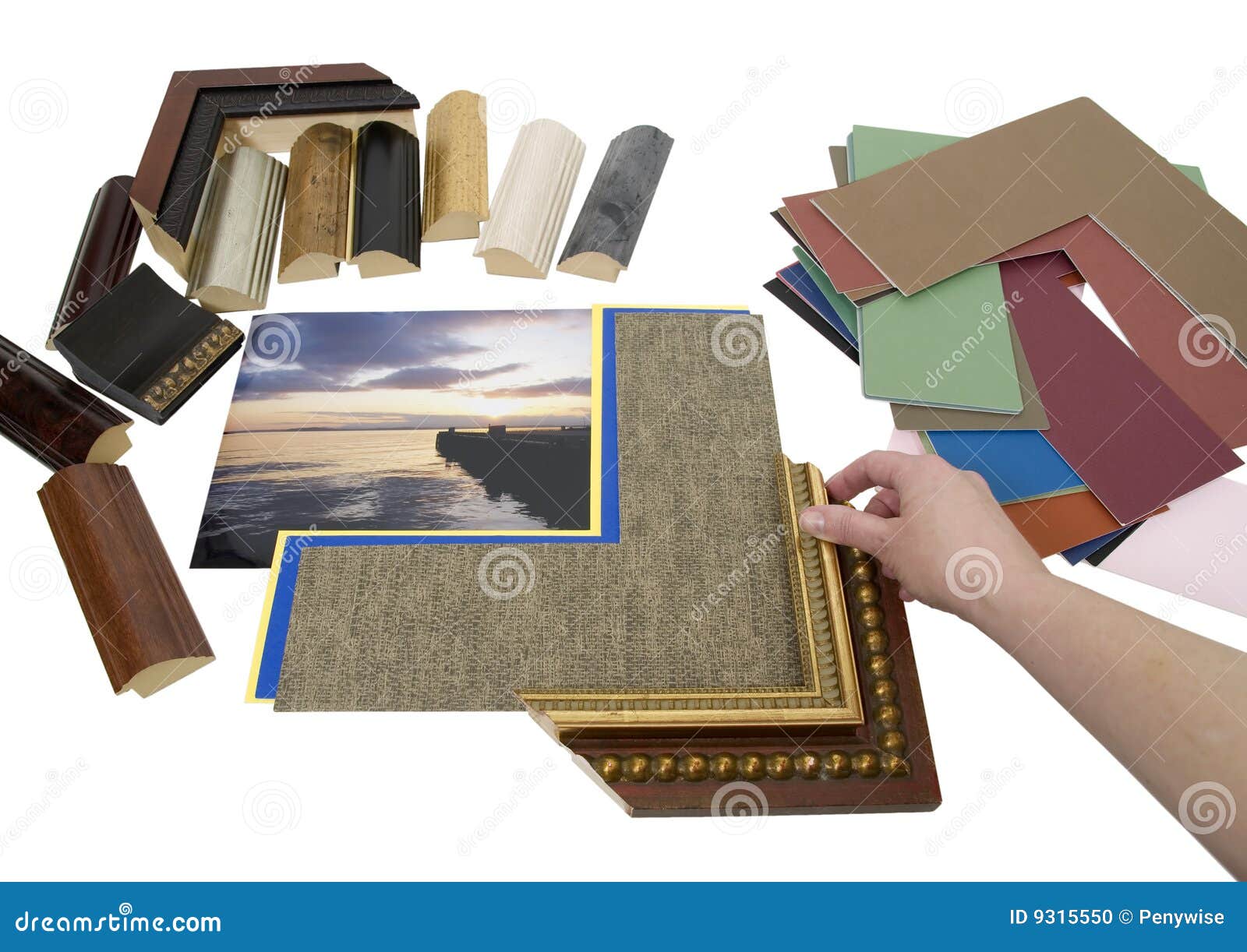 Designing frame project stock photo. Image of create, miter - 9315550