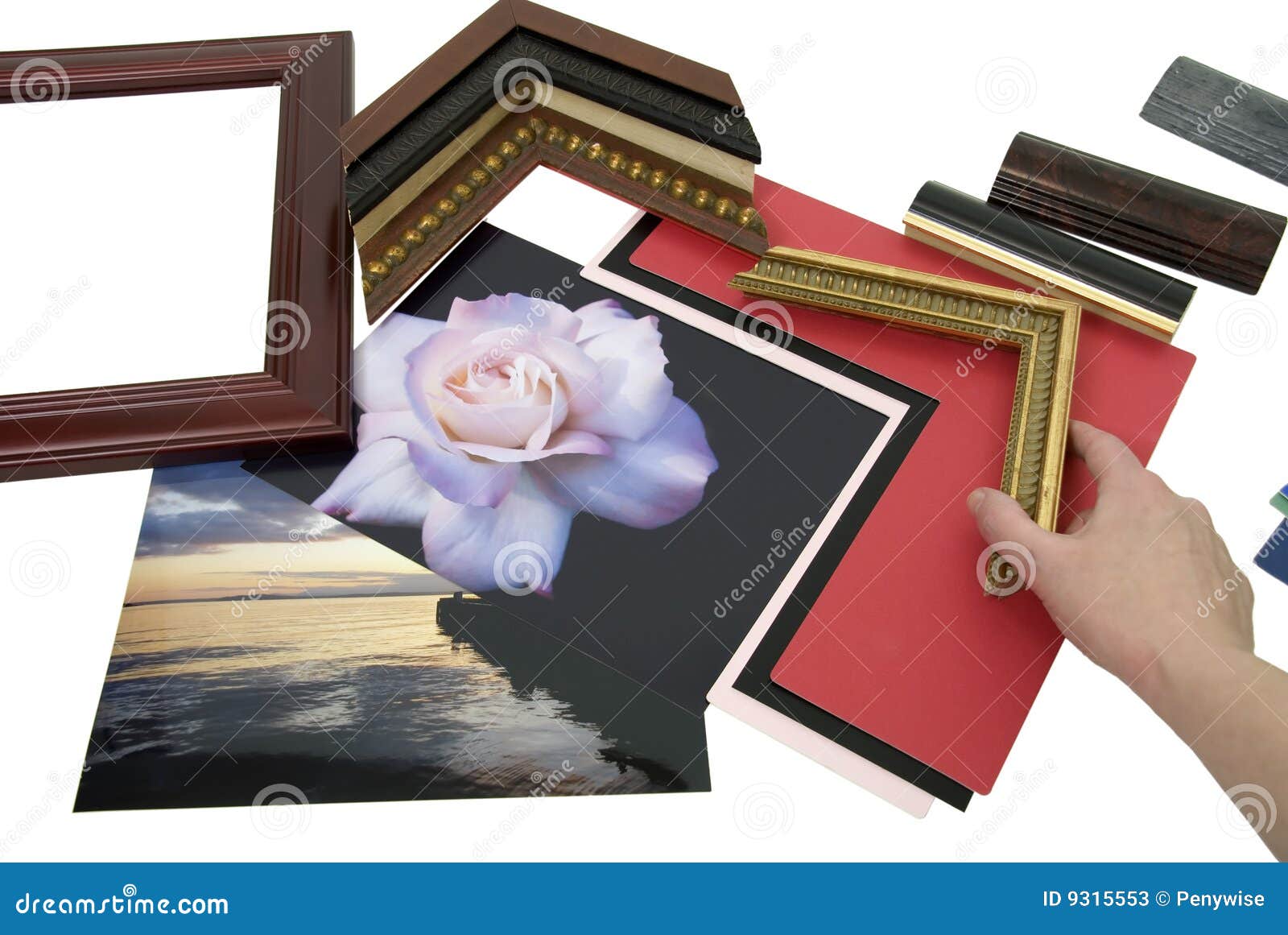 Designing frame project stock image. Image of wood, design - 9315553