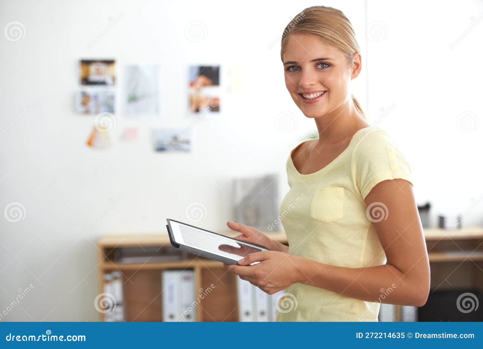 Designing Her Life. a Young Female Designer Working in the Office ...